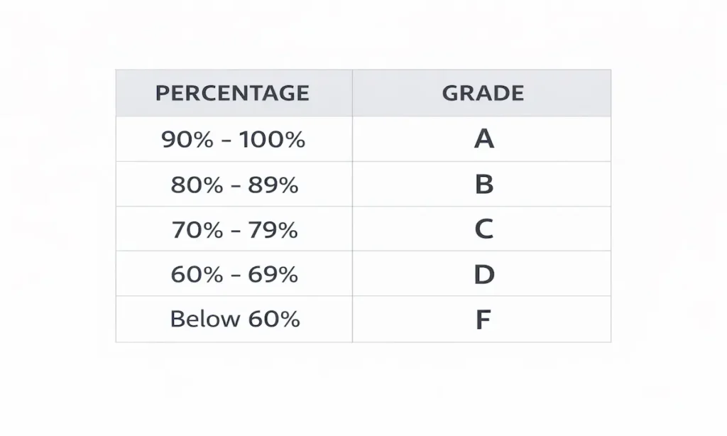 Percentage to Letter Grade Conversion Guide + Calculator